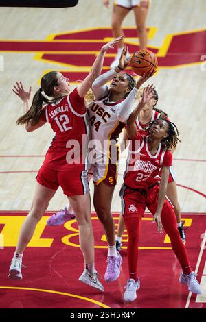 Southern California forward Kiki Iriafen (44) looks on during pregame ...