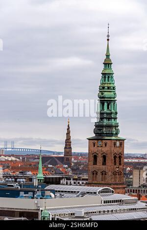 Winter Scenes at Rundetarn Tower. Copenhague, Denmark Stock Photo - Alamy