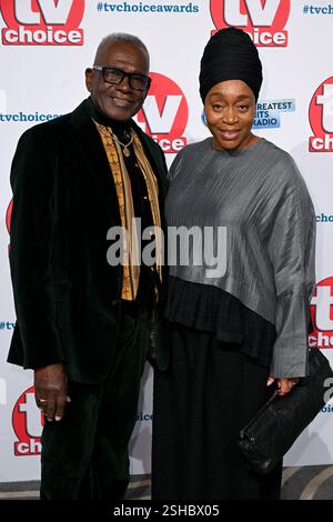 London, UK. Rudolph Walker and Angela Wynter at the British Soap Awards ...