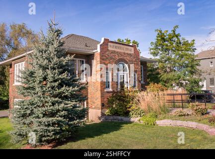 Port Perry memorial library, Port Perry, Ontario, Canada Stock Photo ...