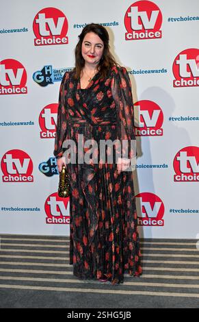Rebecca Gethings attends the TV Choice Awards at the London Hilton on ...