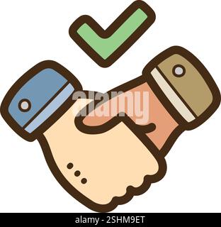 Collaboration icon. Outline collaboration vector icon color flat ...