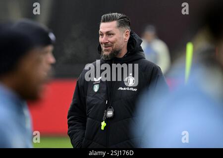 ROTTERDAM - Interim Feyenoord coach Pascal Bosschaart during training ...
