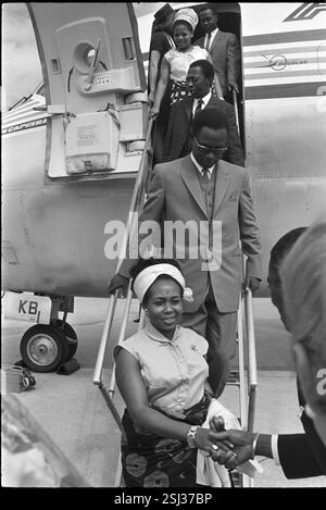 General Mobutu: Ankunft in Genf-Cointrin, 1968#General Mobutu: arrival ...