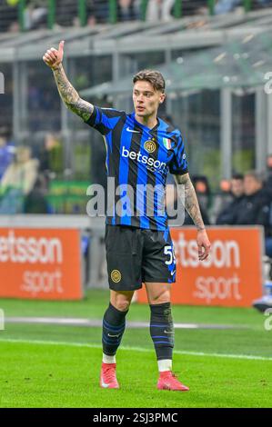 Nicola Zalewski of FC Internazionale seen in action during Serie A 2024 ...