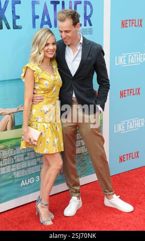 Brittany Ross and Marco Naggar arriving at the premiere of the Netflix ...