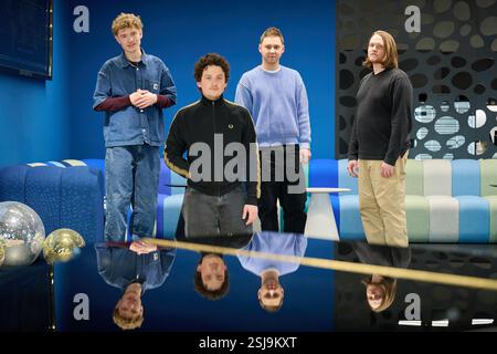 PRODUCTION - 11 February 2025, Berlin: The band "Provinz" with Robin ...