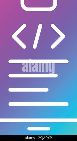 App development vector line icons set. app, development, design, mobile ...