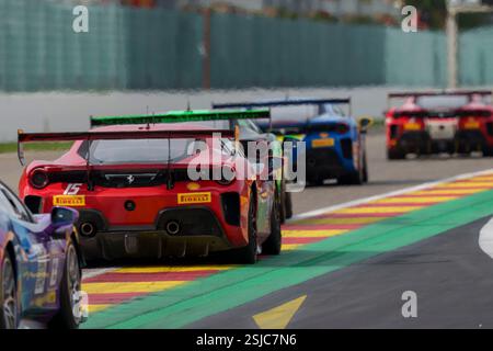 Ferrari 488 Challenge racing Cars on a European Circuit Stock Photo - Alamy