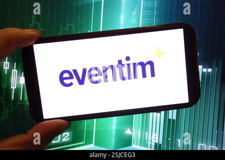 In this photo illustration, the Eventim logo is seen displayed on a ...