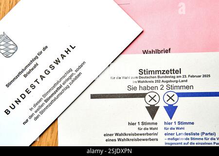 Stimmzettel zur Bundestagswahl 2025 *** Ballot paper for the 2025 ...