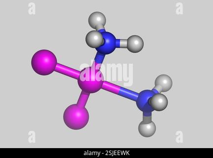 Platinum complex as a molecular model Stock Photo - Alamy