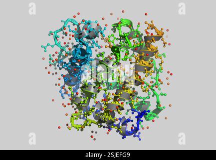 Blood pigment as a molecular model Stock Photo - Alamy