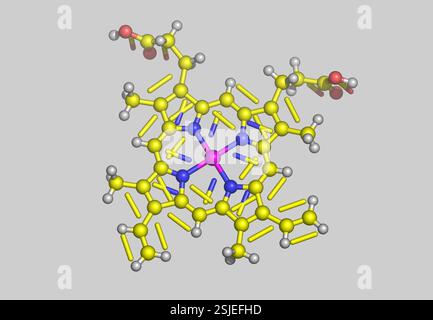 Blood, iron complex as a molecular model Stock Photo - Alamy