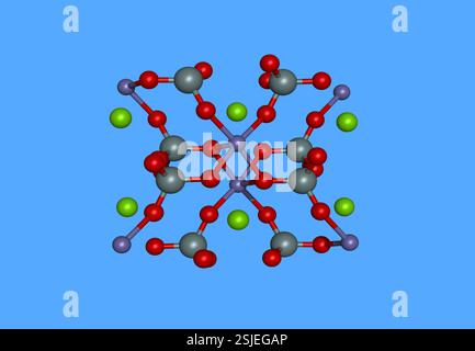 Mineral augite as a molecular model Stock Photo - Alamy
