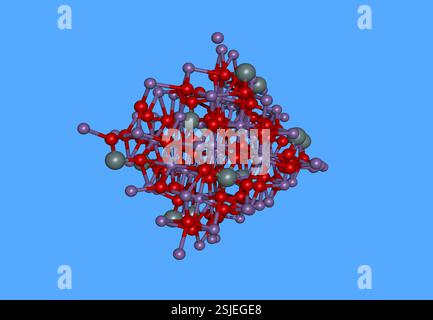 Mineral Braunite as a molecular model Stock Photo - Alamy