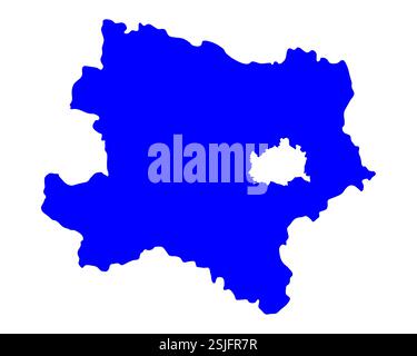 Map of Lower Austria Stock Photo - Alamy
