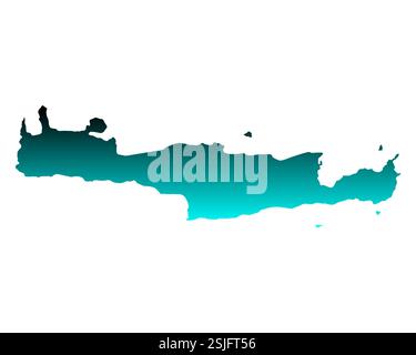 Map of Crete Stock Photo - Alamy