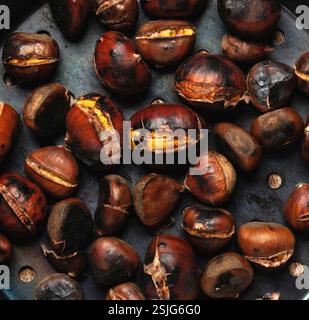 Delicious roasted chestnuts Stock Photo - Alamy