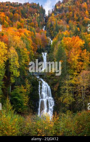 Waterfalls Giessbach in the Bernese Oberland, Switzerland. Giessbach ...