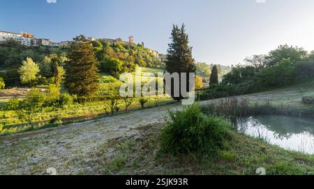 Pond near San Miniato, Tuscany, Italy Stock Photo - Alamy