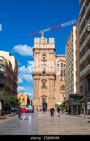 Malaga, Spain, 28 December 2024 Historic religious landmark on Malaga ...