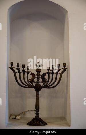 Hanukkah with menorah traditional Stock Photo - Alamy