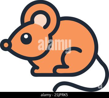 Desert wildlife desert mouse icon illustration Stock Vector Image & Art ...