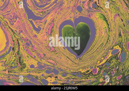 Ebru marble conch effect surface pattern design for print Stock Photo ...