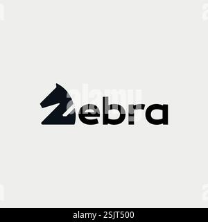 Vector zebra minimal text logo design Stock Vector Image & Art - Alamy