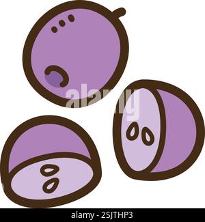 grapes fruit food Stock Vector Image & Art - Alamy