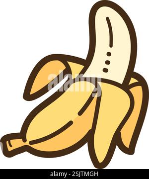 Banana fruit drawing. Clip art. Vector illustration Stock Vector Image & Art - Alamy