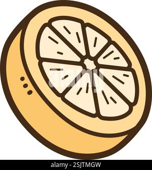 lemon fruit citrus slice fresh vector seamless pattern Stock Vector ...