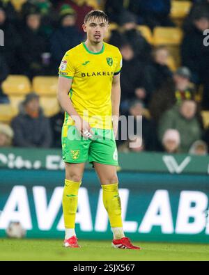 Callum Doyle of Norwich City on the ball during the Sky Bet ...