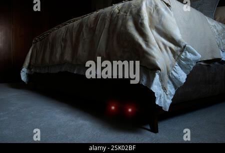 monster under the bed Stock Photo - Alamy