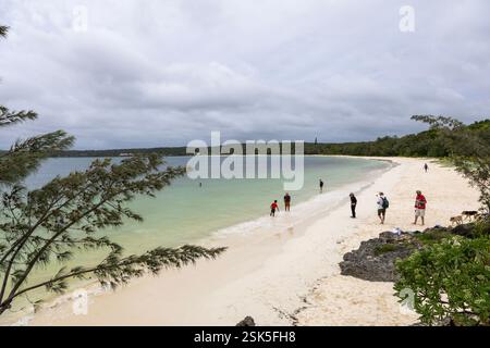 Beautiful beach and coastline at Luecila, in Lifou Island, Loyalty ...