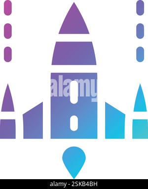 spaceship launch icon, colorful design Stock Vector Image & Art - Alamy