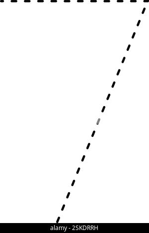 Tracing number 4 prewriting dotted line math worksheet element for ...