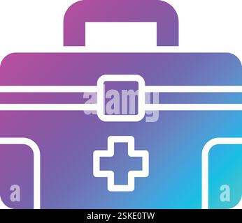 first aid kit health glyph icon vector illustration Stock Vector Image ...