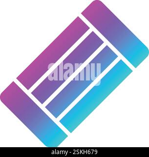 Eraser thin line icon, tools and design, rubber sign, vector graphics ...