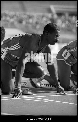 Leichtathletik-WM 1987 Rom, Vorlauf 100m: Ben Johnson (6)#Athletics WCH ...