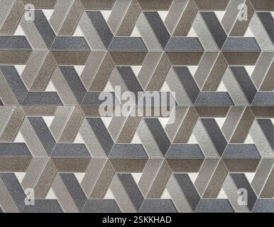 Grey random geometrical pattern in weaving art concept. 3D goyard ...