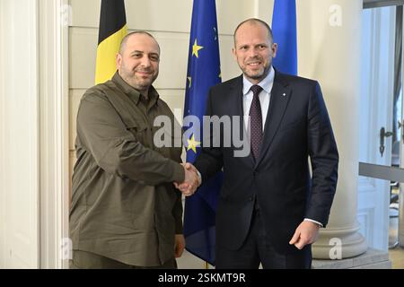 Minister of Defence Theo Francken pictured during the baptizing ...