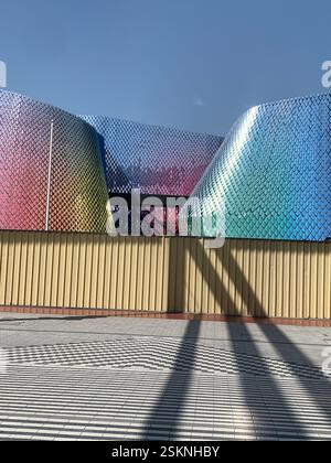 Pakistan Pavilion iridescent buildings at Dubai Expo City Stock Photo ...