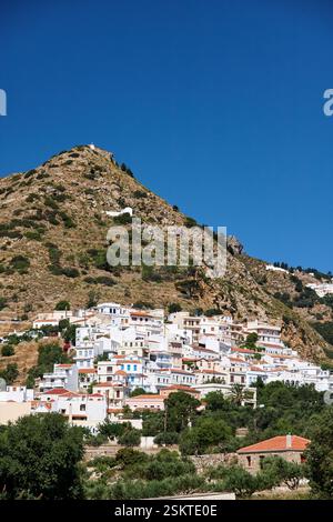 Aperi village, Karpathos island in South Aegean sea, Greece Stock Photo ...