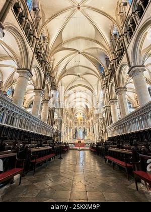 The chancel (quire, choir, sanctuary) in the christian church of St ...