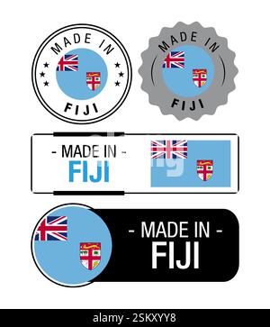 made in Fiji round seal Stock Vector Image & Art - Alamy