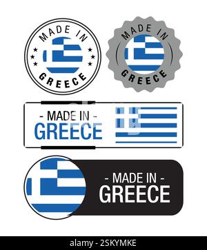 Made in Greece graphic and label. Element of impact for the use you ...