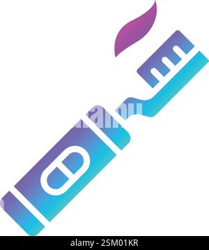 Electric toothbrush healthcare icon, flat style Stock Vector Image ...