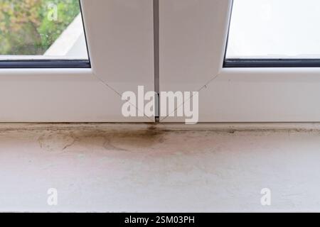 Black Mold on Window Sill and Frame Corner Stock Photo - Alamy